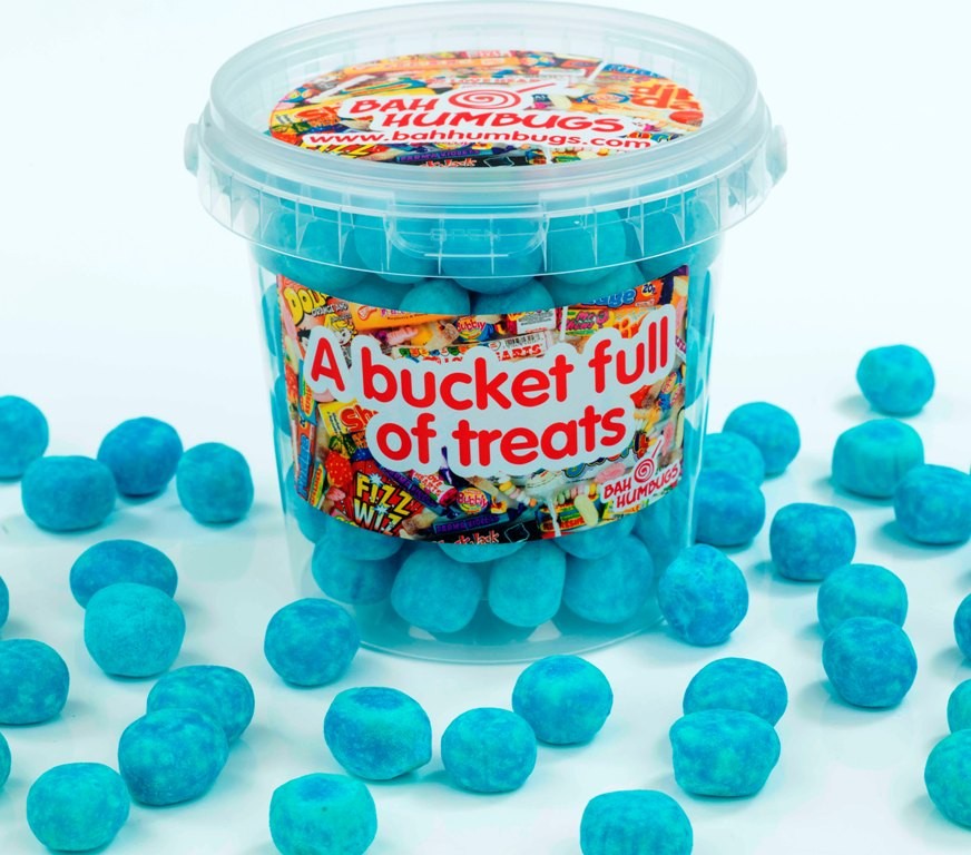 Blue Raspberry Bon Bons Sweet Bucket